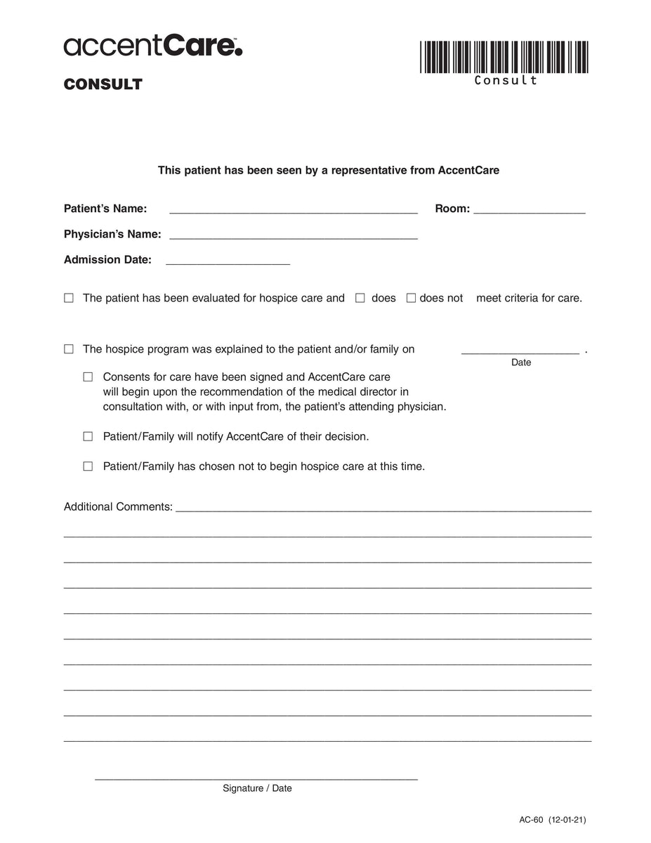 AC-60 Consult – RFS-AccentCare-Forms